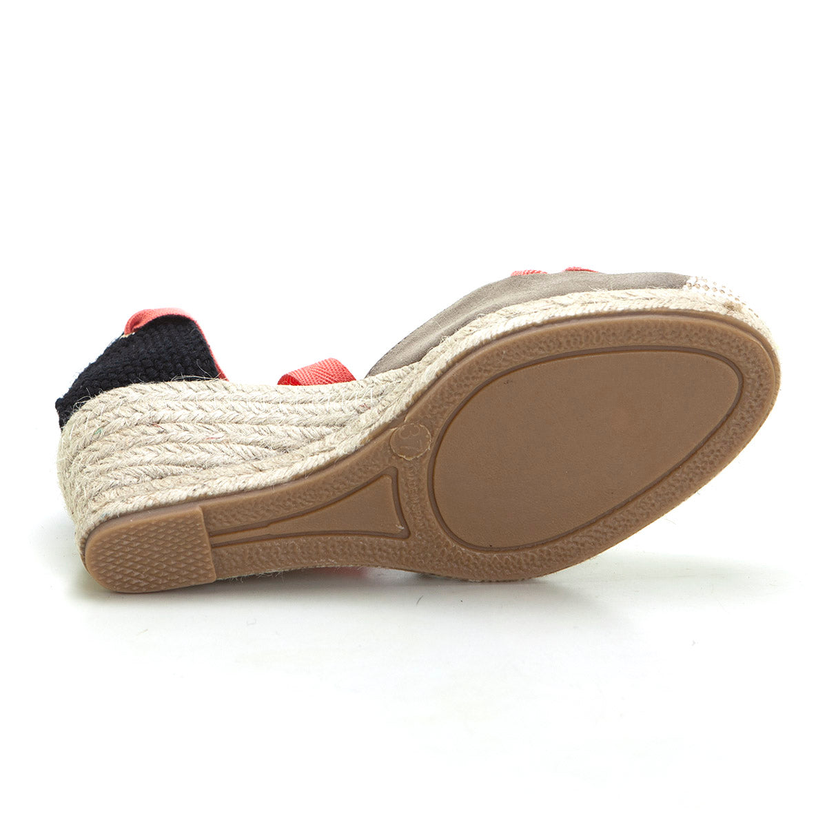 Cabrera 85-5 Alpargata de cuña media cintas arena. – zapateriasjuanramon